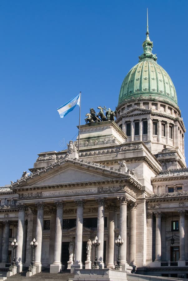 El Congreso Nacional En Buenos Aires Foto de archivo - Imagen de piedra ...