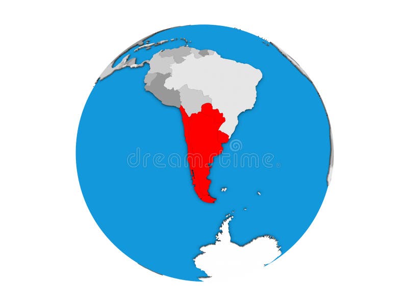 Cono Sur Con Las Banderas En Mapa Stock de ilustración - Ilustración de ...