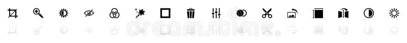 El Corregir De Imagen - Iconos Planos Del Vector Ilustración del Vector ...