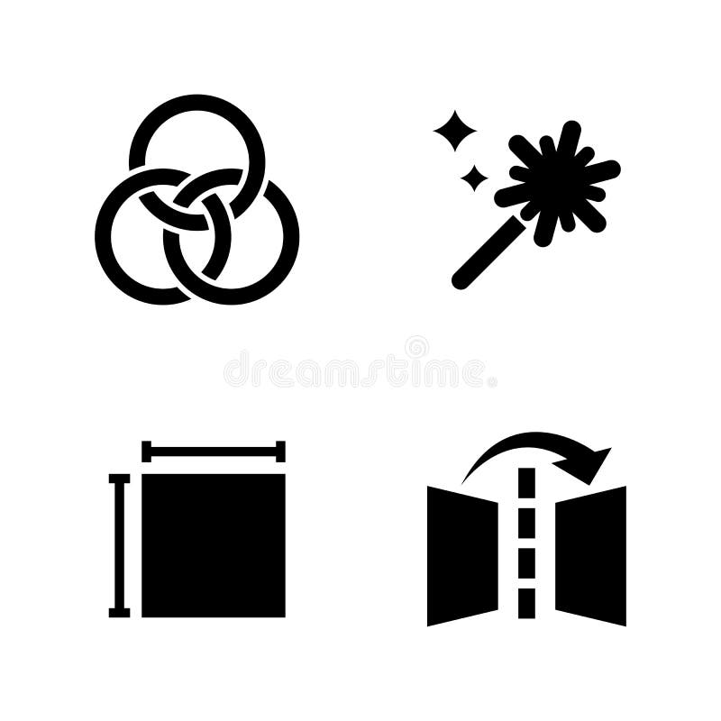 El Corregir De Imagen Iconos Relacionados Simples Del Vector ...