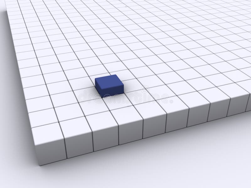 El cubo azul stock de ilustración. Ilustración de extracto - 5406894
