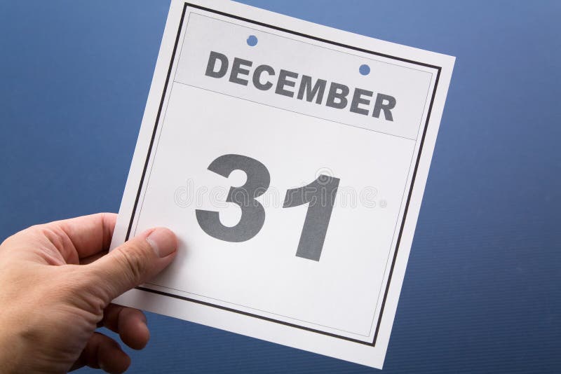 El día pasado del año imagen de archivo. Imagen de fecha - 6658593