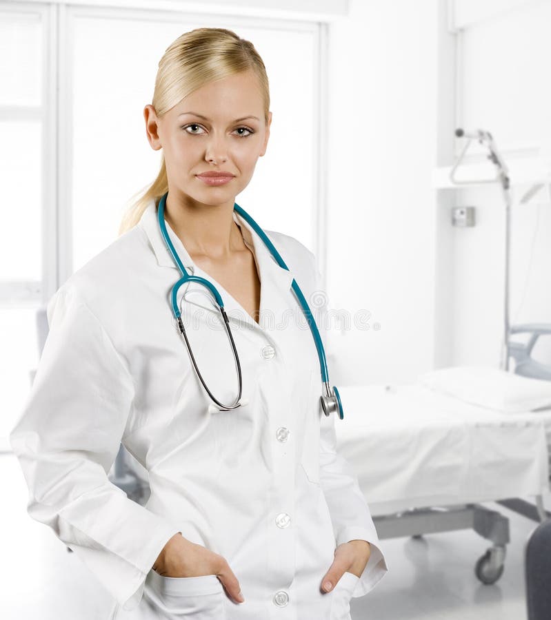 El doctor rubio foto de archivo. Imagen de médico, hembra - 14469606