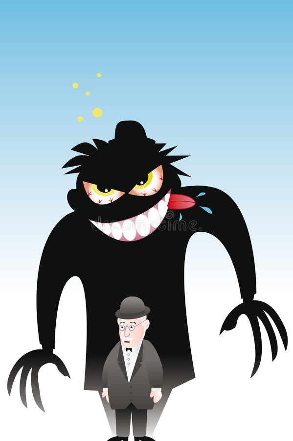 El Dr. Jekyll y Sr. Hyde ilustración del vector. Ilustración de ...