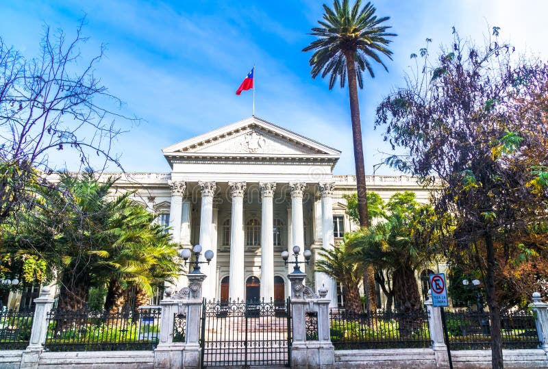 Congreso De Chile En Santiago Foto de archivo - Imagen de américa ...