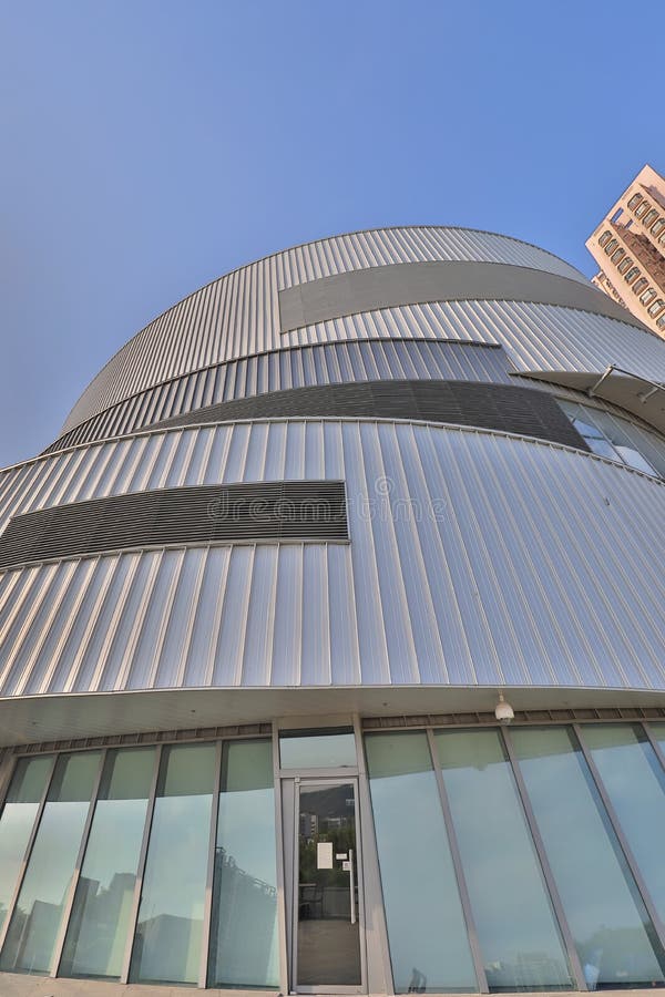 El Edificio Del Ound De Yuen Long Public Library Imagen de archivo ...