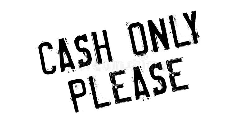 El Efectivo Satisface Solamente El Sello De Goma Ilustración del Vector ...