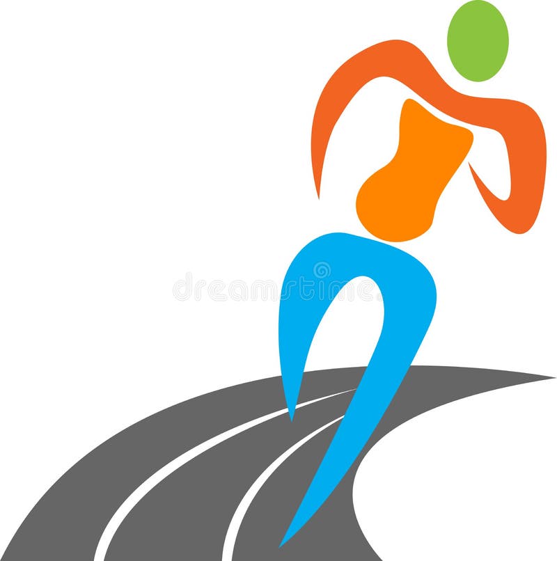 El ejecutarse ilustración del vector. Ilustración de acontecimiento ...