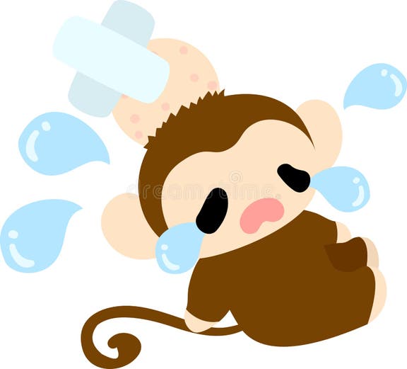 El ejemplo del mono bonito ilustración del vector. Ilustración de ...