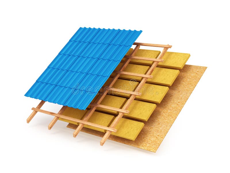 El Esquema Del Sistema De Techumbre Stock de ilustración - Ilustración ...