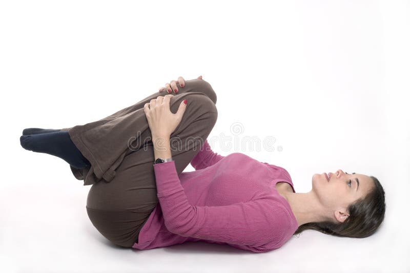 El estirar de la mujer foto de archivo. Imagen de hembra - 19015464