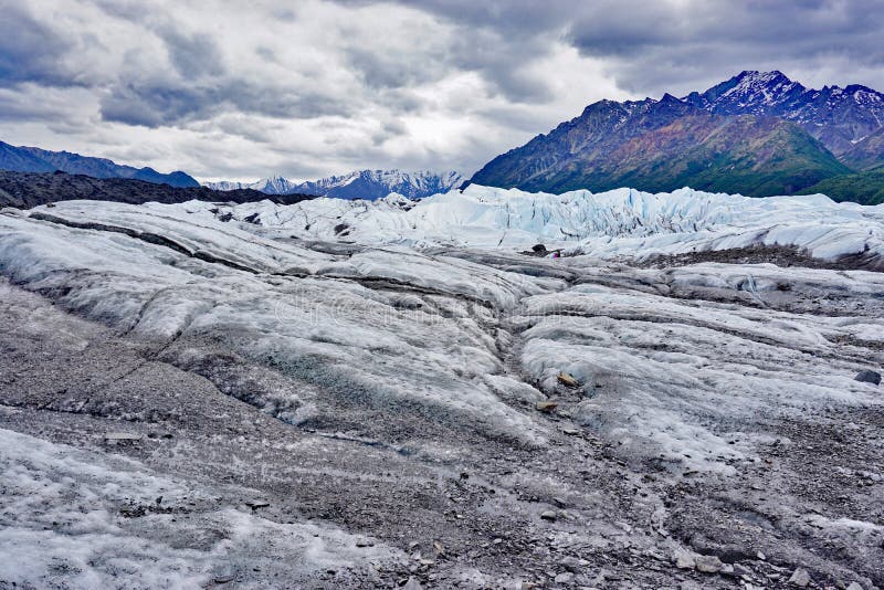 El Glaciar De Matanuska En Alaska Imagen de archivo - Imagen de valle ...