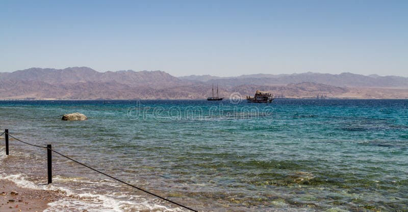 El Golfo De Aqaba, Mar Rojo, Israel Foto de archivo - Imagen de océano ...