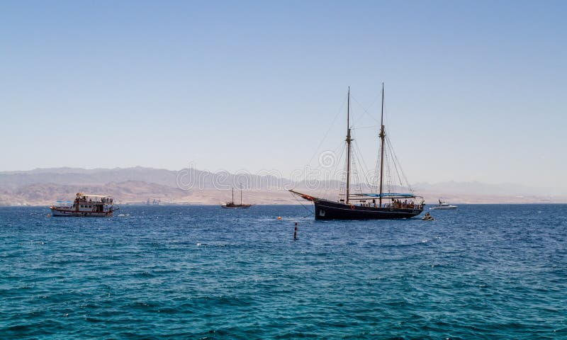 El Golfo De Aqaba, Mar Rojo, Israel Foto de archivo editorial - Imagen ...