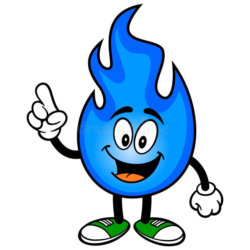 Gas Natural Con Los Pulgares Para Arriba Ilustración del Vector ...