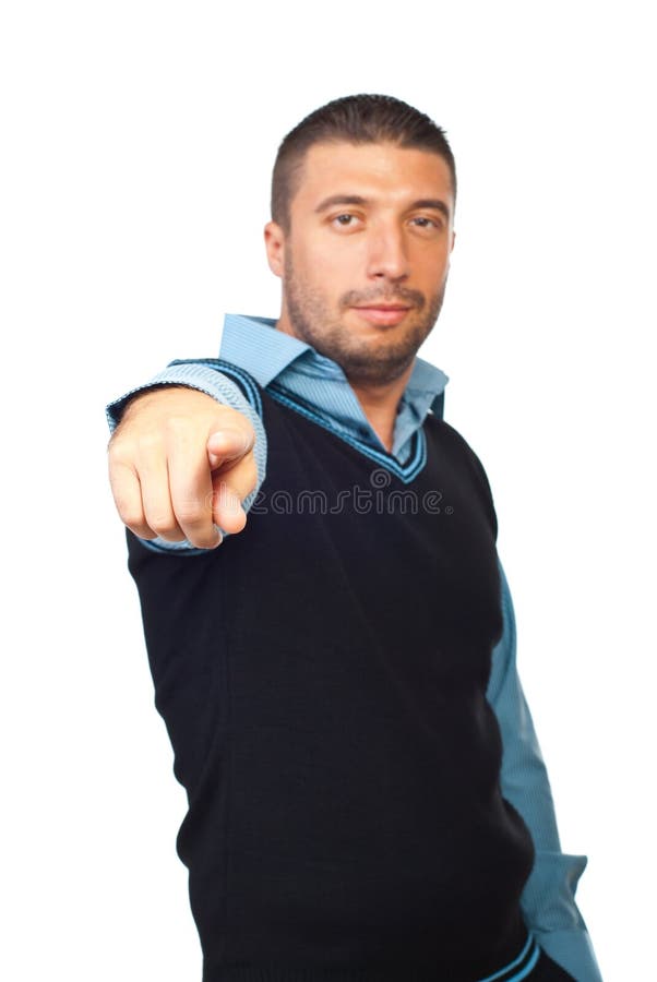 El Hombre Del Acusador Indica a Usted Foto de archivo - Imagen de ...