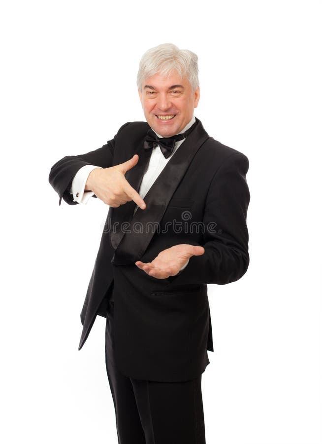El Hombre Elegante En Un Smoking Foto de archivo - Imagen de ropa ...