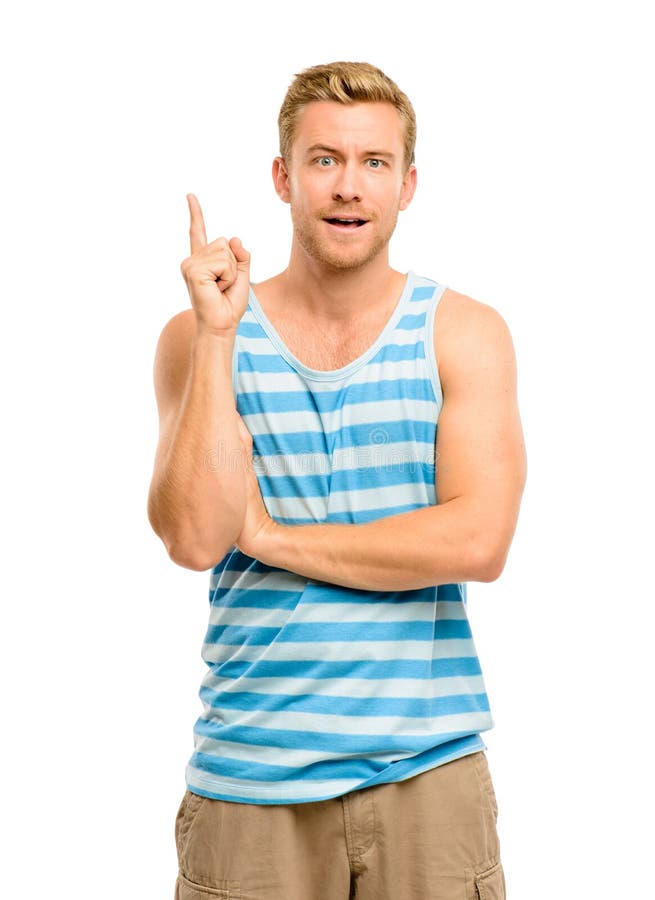 El Hombre Feliz Tiene Una Idea Foto de archivo - Imagen de individuo ...