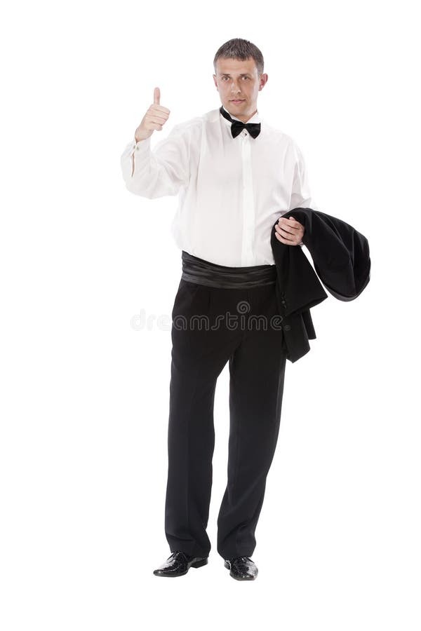 El Hombre Imponente Celebrador Foto de archivo - Imagen de negro ...