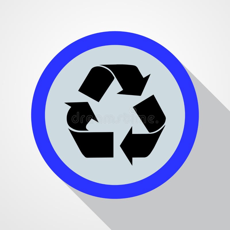 El Icono De Recicla - El Ejemplo Stock de ilustración - Ilustración de ...