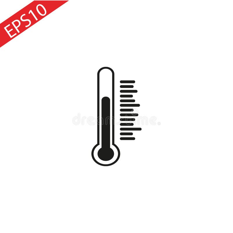Símbolo del termómetro ilustración del vector. Ilustración de concepto ...