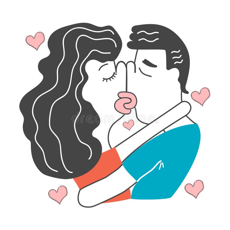 El Individuo Y De La Muchacha El Beso Apasionado Ilustración del Vector ... El Individuo Y De La Muchacha El Beso Apasionado Ilustración del Vector ...