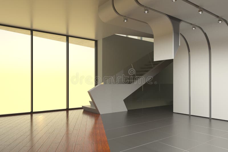 El Interior De Un Cuarto Vacío Stock de ilustración - Ilustración de ...