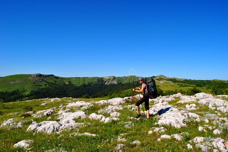 El ir de excursión foto de archivo. Imagen de deporte - 15550122