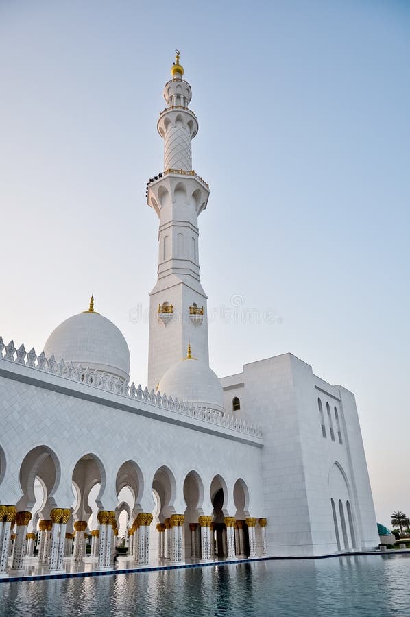 El Jeque Zayed Grand Mosque Imagen de archivo - Imagen de asia, modelo ...