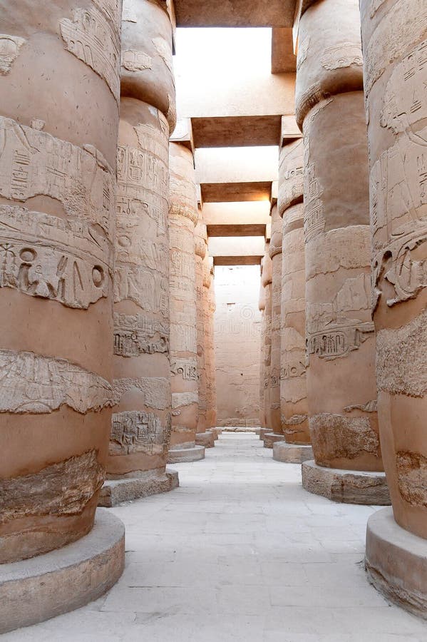 El-Karnak temple complex stock image. Image of carved - 50421961