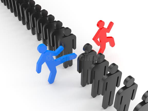 El líder reacio stock de ilustración. Ilustración de concepto - 51685304