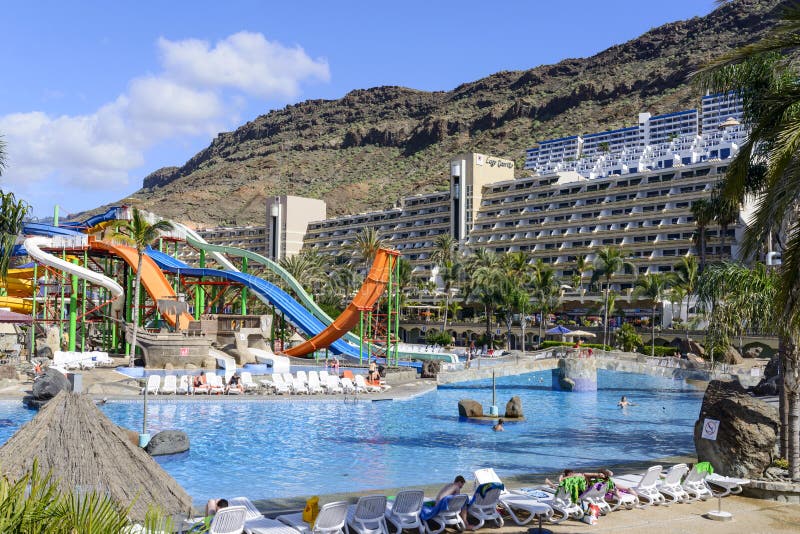 El Lago Taurito Parque Acuatico Foto editorial - Imagen de turismo ...