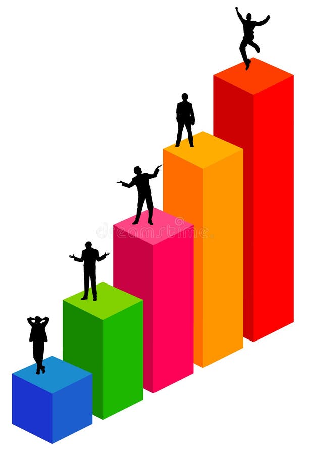 El llegar a ser acertado stock de ilustración. Ilustración de negocios ...