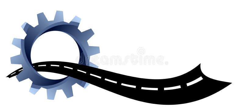 Logotipo del camino de Sun ilustración del vector. Ilustración de icono ...