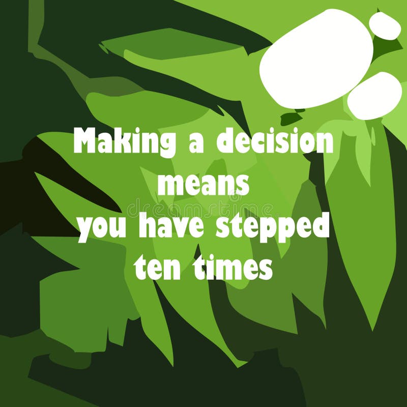 Words of Wisdom with Fern Leaves Abstract Background. Stock ...