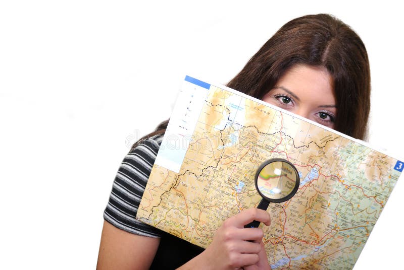 El Magnificar Len Y Una Correspondencia Imagen de archivo - Imagen de ...