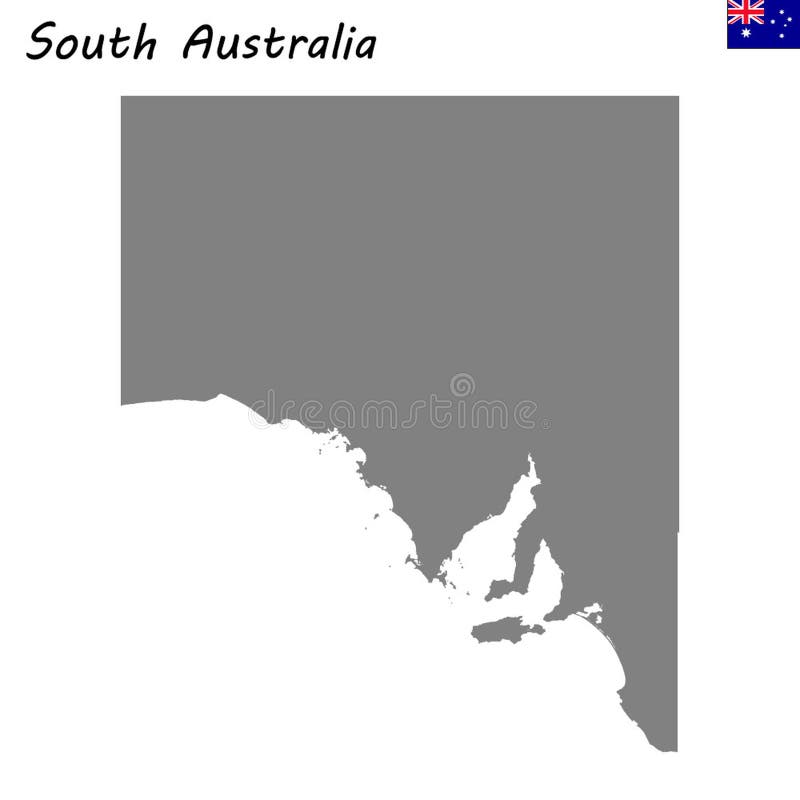 El Mapa Del Sur De Australia Es Un Estado De Australia Stock de ...