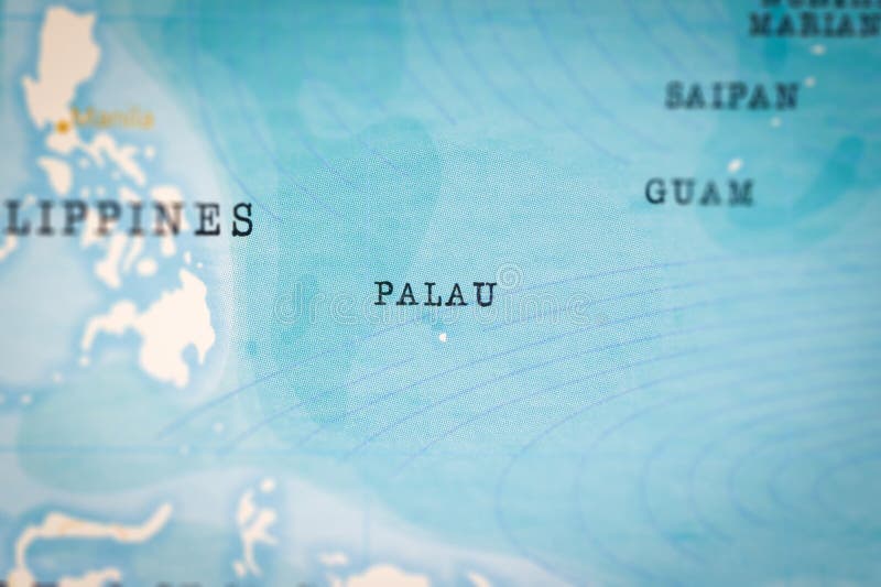 El mapa realista de palau. stock de ilustración. Ilustración de ...