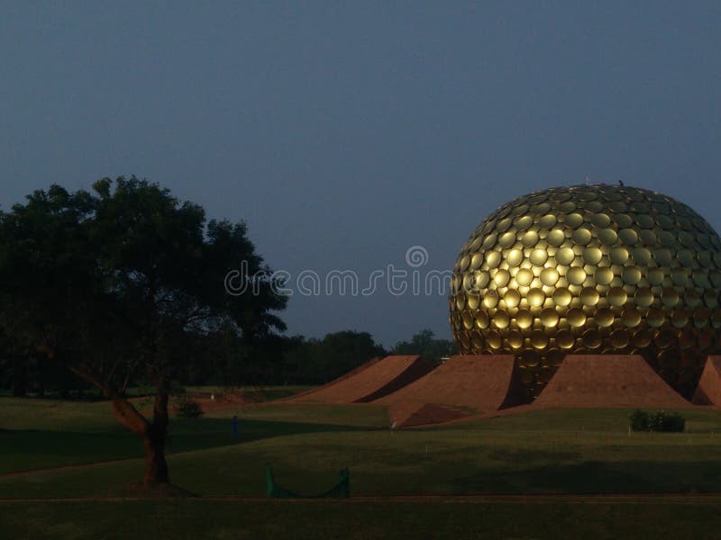 El Matri Mandir De Auroville India. Foto de archivo - Imagen de ...