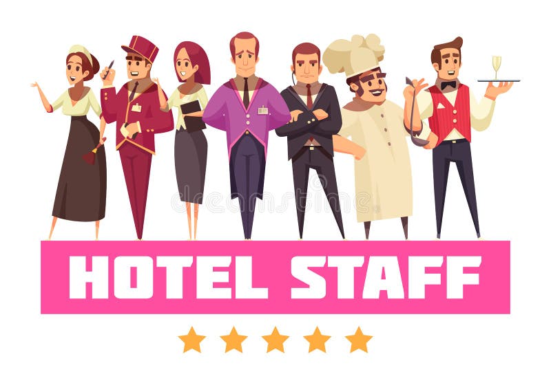 El Mejor Hotel Team Background Ilustración del Vector - Ilustración de ...