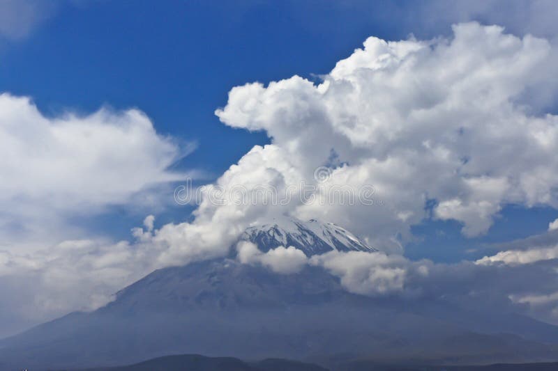 El Misti Volcano and Colca Valley, Peru, South America Editorial Stock ...