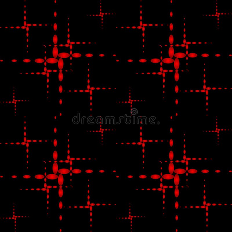 El Modelo De Las Cruces Rojas Ilustración del Vector - Ilustración de ...