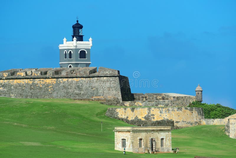 El Morro Castle at Old San Juan Stock Photo - Image of caribbean ...