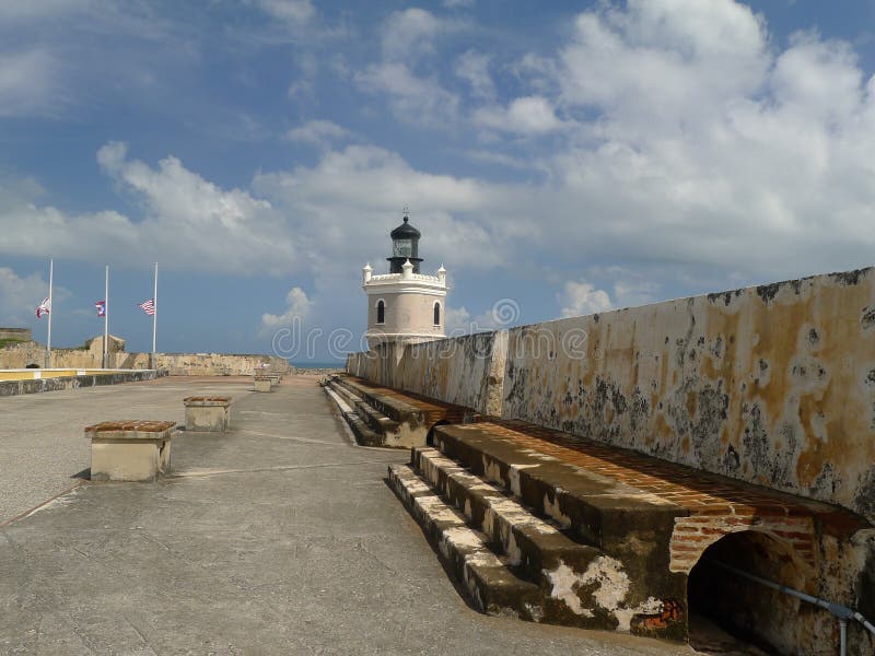 The El Morro Lighthouse stock photo. Image of beige, entrance - 29115292