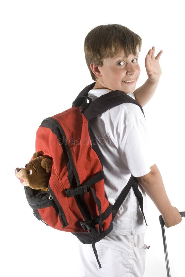 El Niño Se Está Despidiendo Foto de archivo - Imagen de caminata, lejos ...