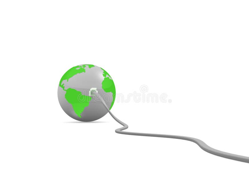 El mundo conectado stock de ilustración. Ilustración de tierra - 8496591