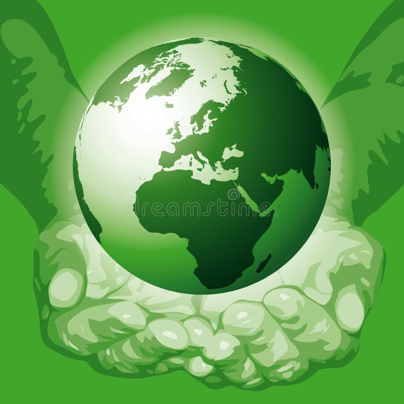 El Mundo En Las Manos (vector) Ilustración del Vector - Ilustración de ...