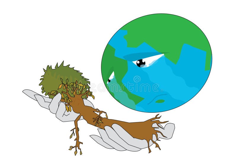 El mundo llora ilustración del vector. Ilustración de fondo - 15094827