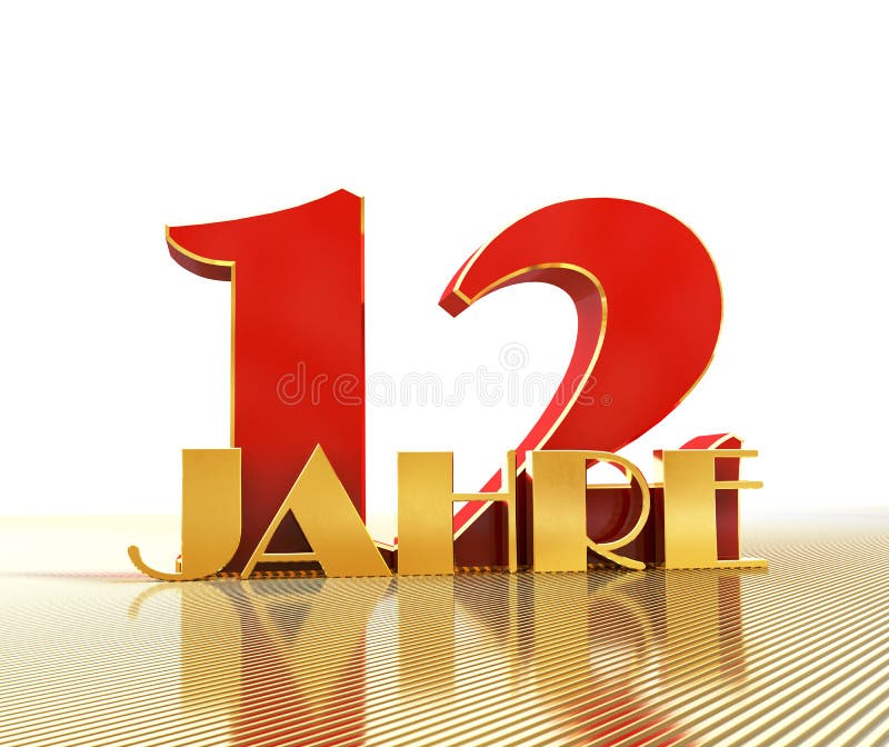 Número doce ilustración del vector. Ilustración de aniversario - 93002962