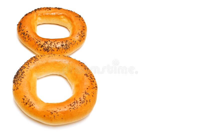 El Número Ocho De Los Panecillos Imagen de archivo - Imagen de blanco ...